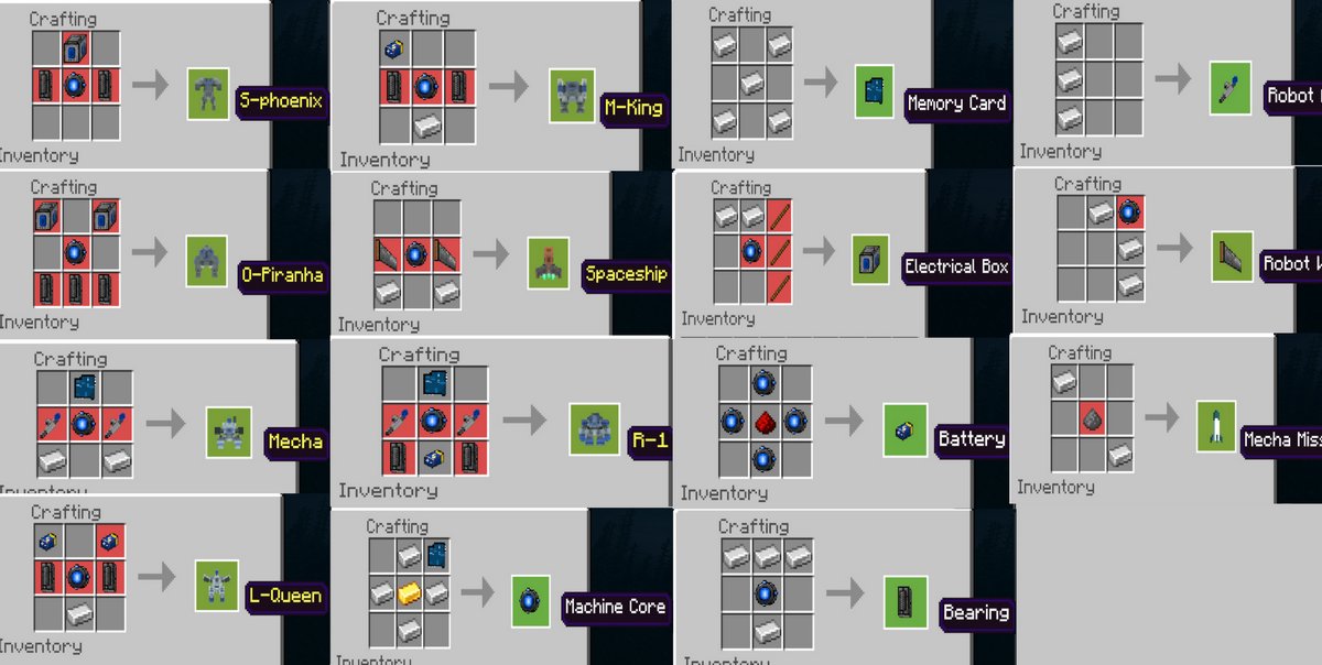 Mecha Craft addon