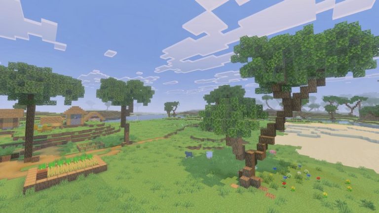 Realistic Trees addon for Minecraft Bedrock 1.21.132